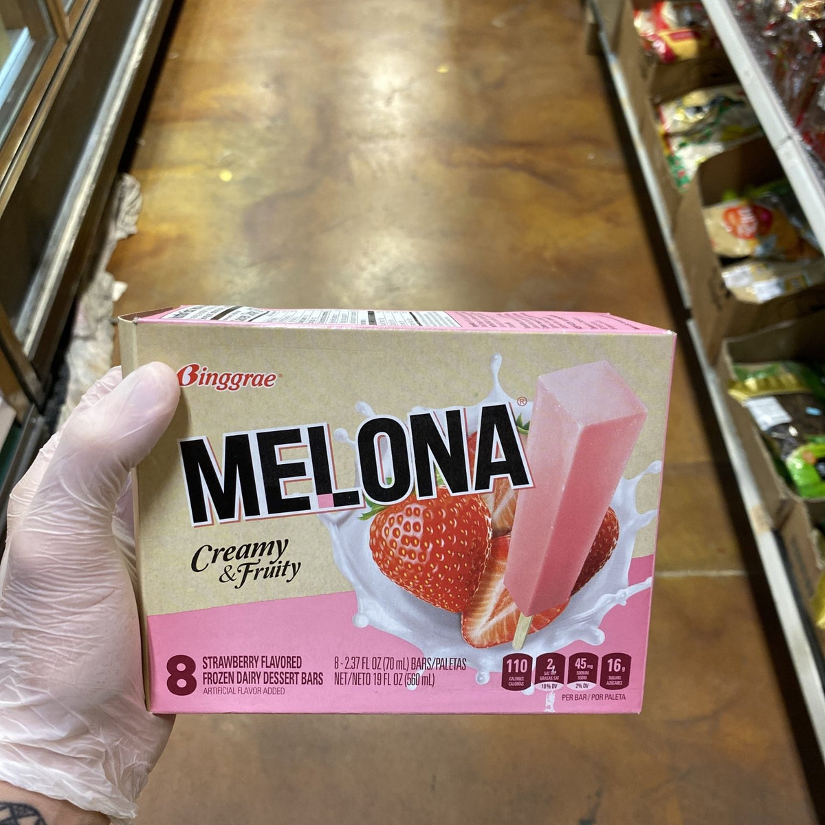 Binggrae Melona Strawberry Ice Bar, 23.1oz — Eastside Asian Market
