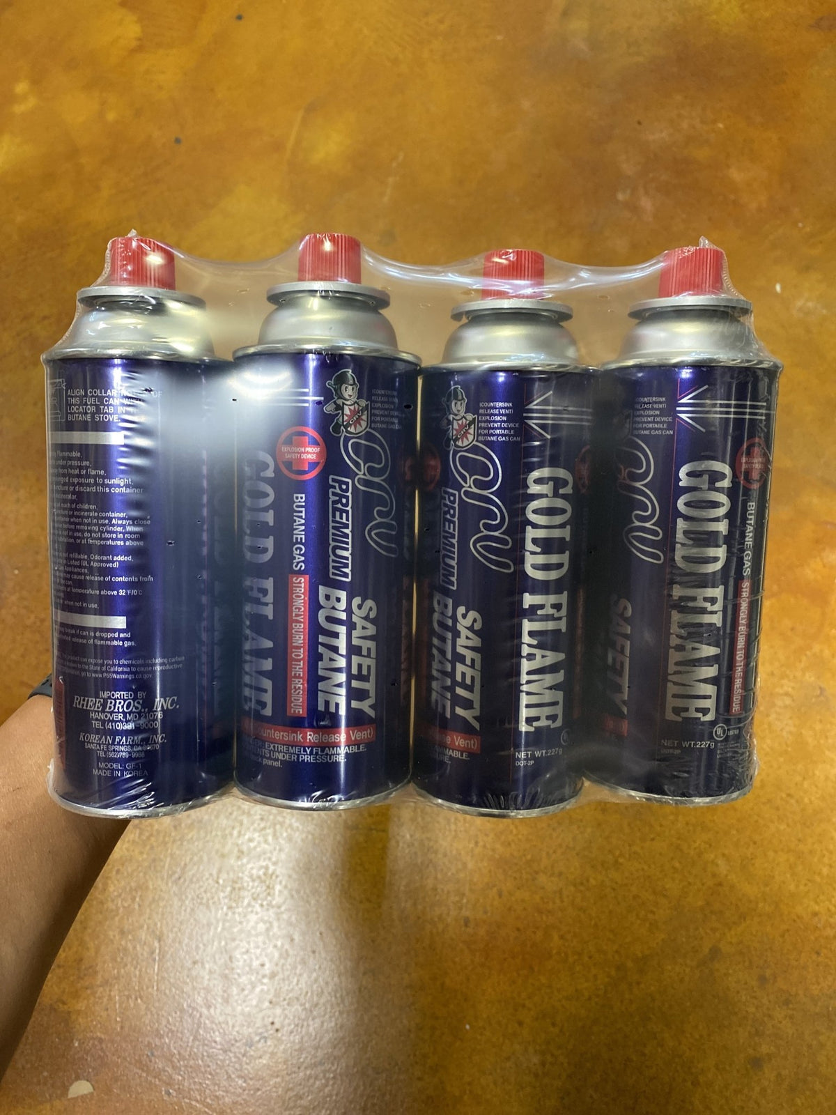 Butane Gas, 4pk, Flammable — Eastside Asian Market