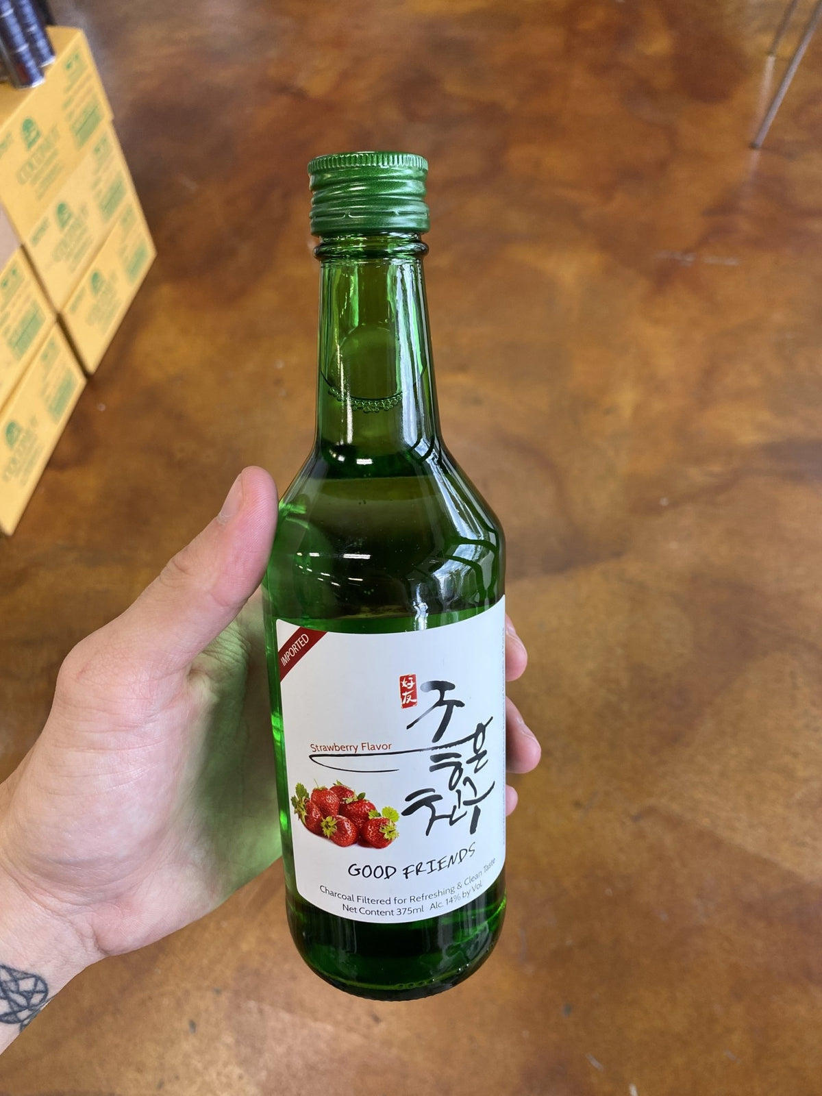 Good Friends Korean Wine Strawberry (must show ID) 375 ml — Eastside ...