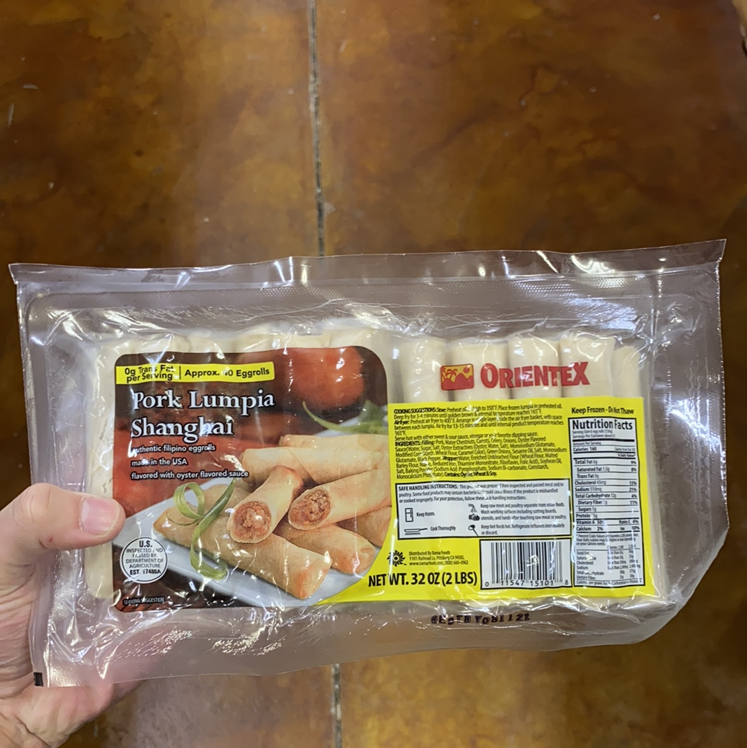 Orientex Orientex Pork Lumpia, 2lb — Eastside Asian Market