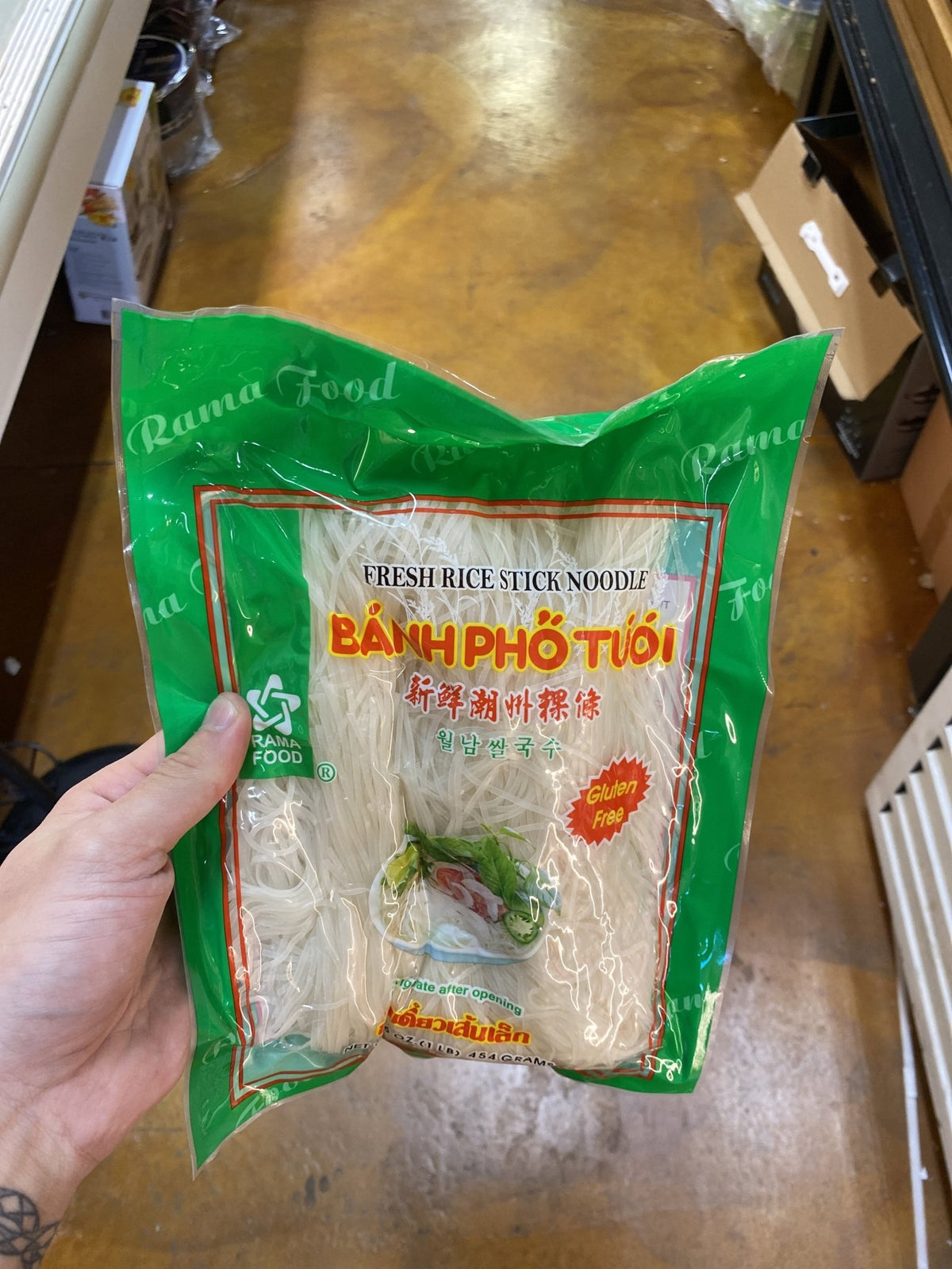 Rama Banh Pho Rice Noodle, 16oz — Eastside Asian Market