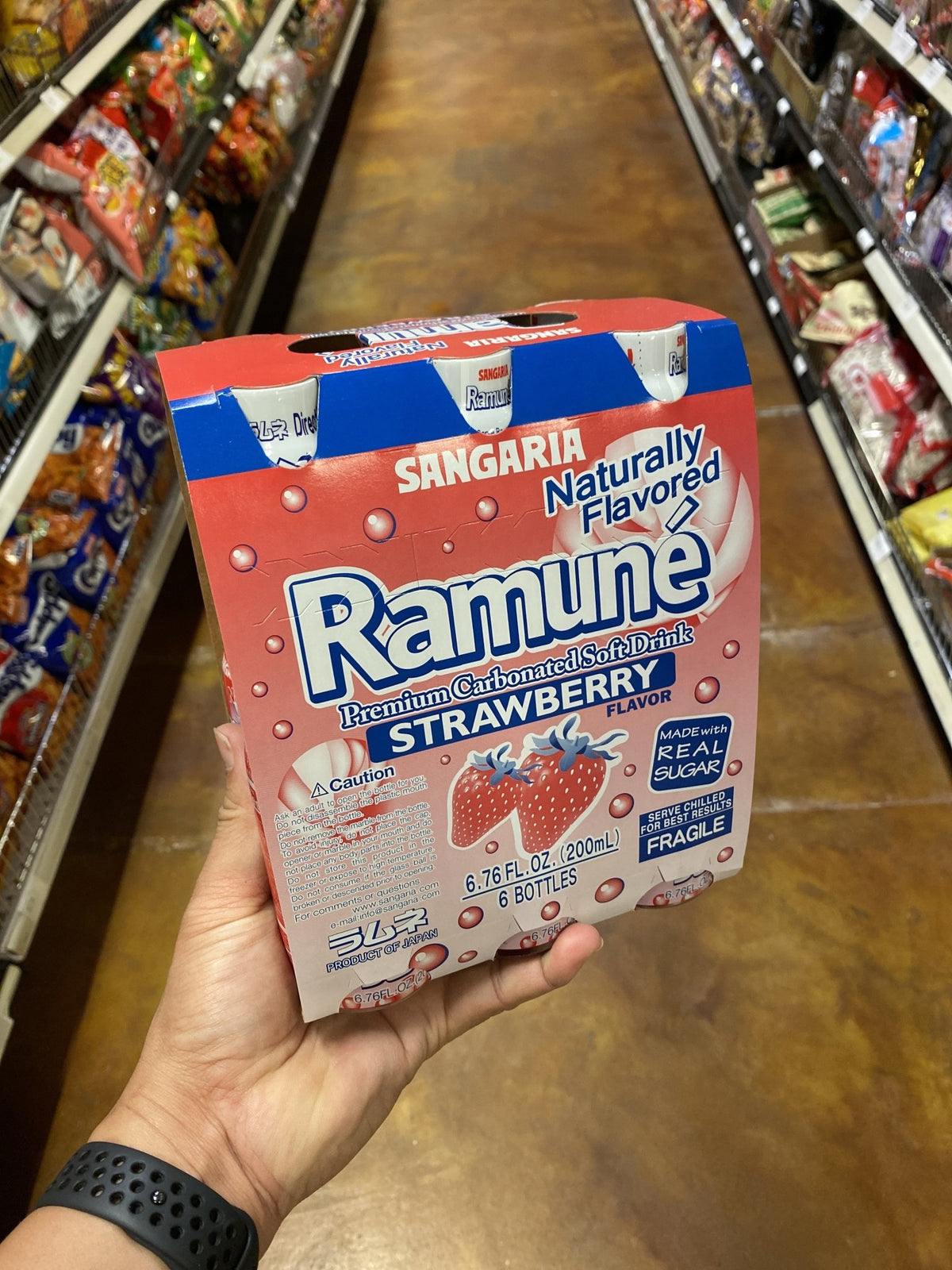 Sangaria Ramune Strawberry, 6pk — Eastside Asian Market