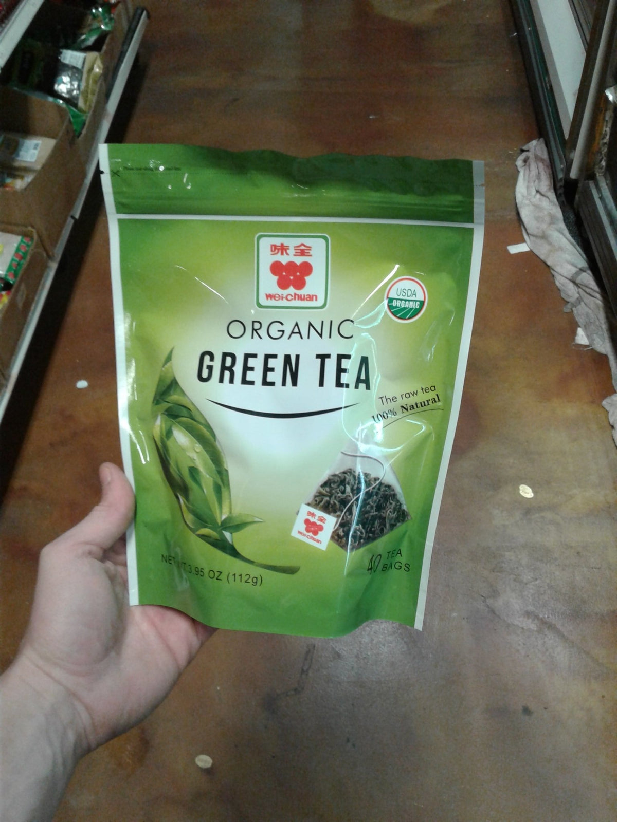 Wei Chuan Green Tea Organic, 40pc — Eastside Asian Market