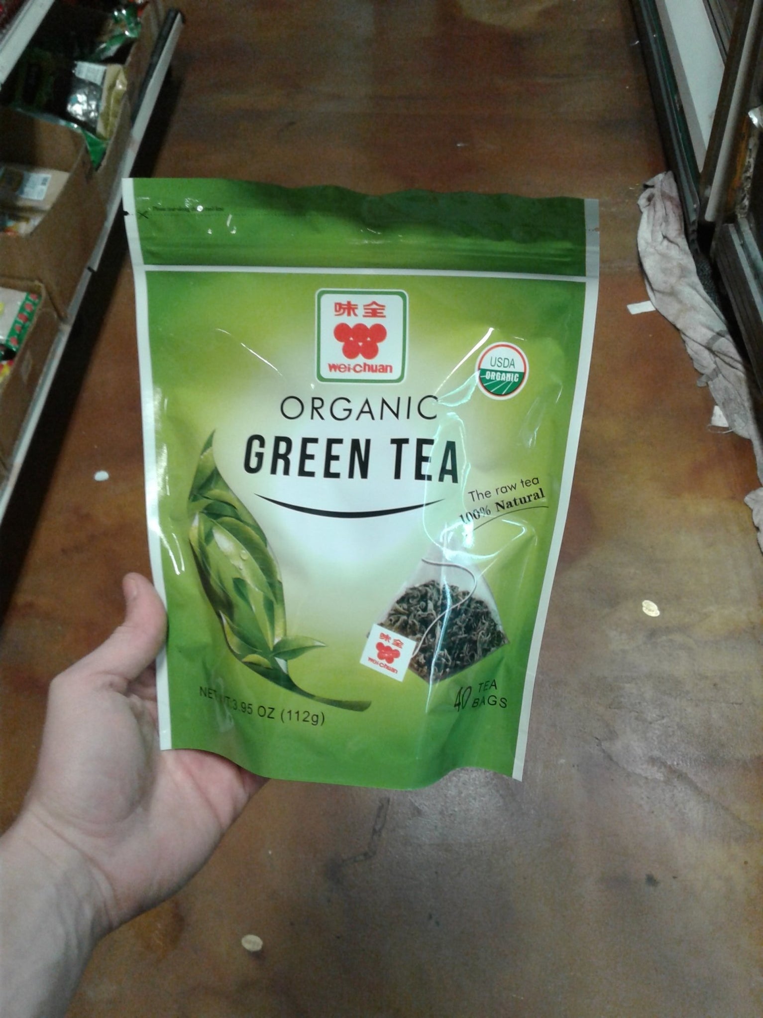 Wei Chuan Green Tea Organic, 40pc — Eastside Asian Market