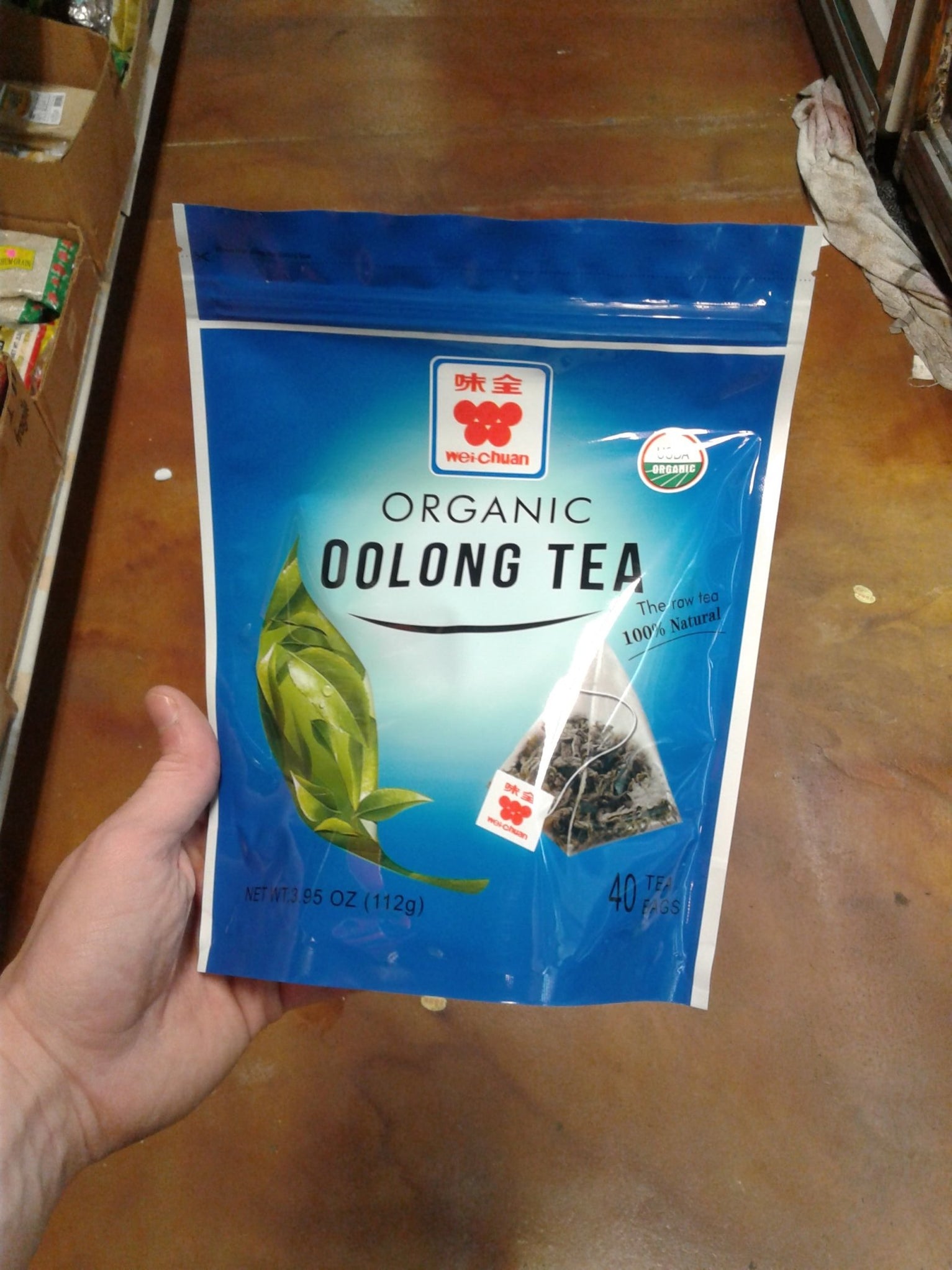 Wei Chuan Oolong Tea Organic, 40pc — Eastside Asian Market