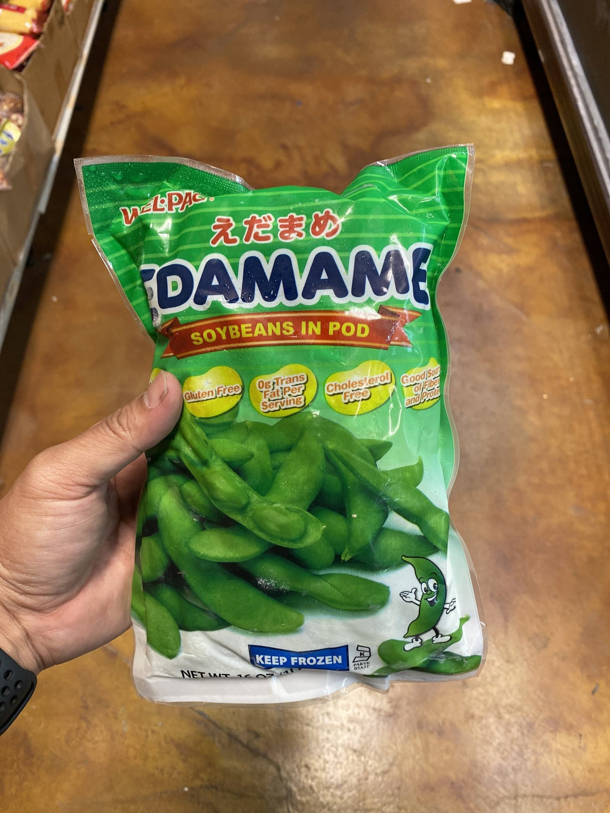 Welpac Edamame Soy Bean in Pod Fzn, 1lb — Eastside Asian Market